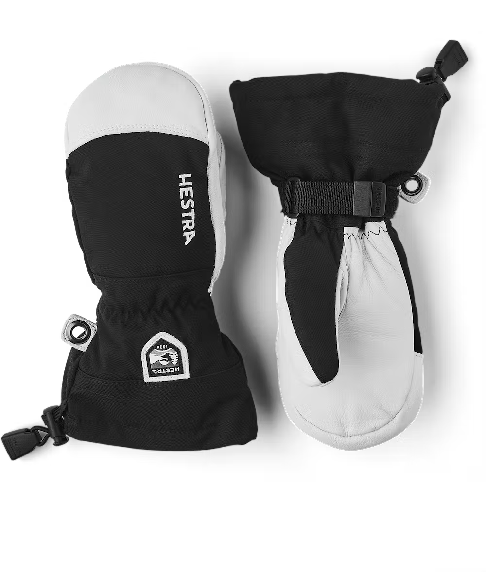 Hestra Army Leather Heli Ski Jr Mitt black | Ski + Sport Achermann AG
