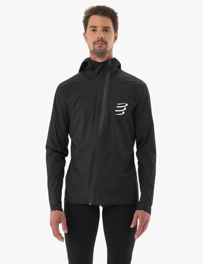 Compressport Hurricane Waterproof 10/10 Jacket black | Ski + Sport ...