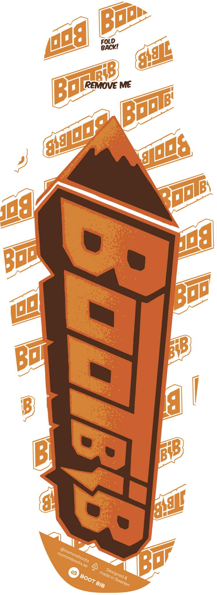 No More Boots Boot Bib Senior retro orange | Ski + Sport Achermann AG