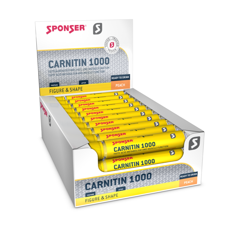 Sponser Carnitin 1000 Display 30 x 25 ml PEACH | Ski + Sport Achermann AG