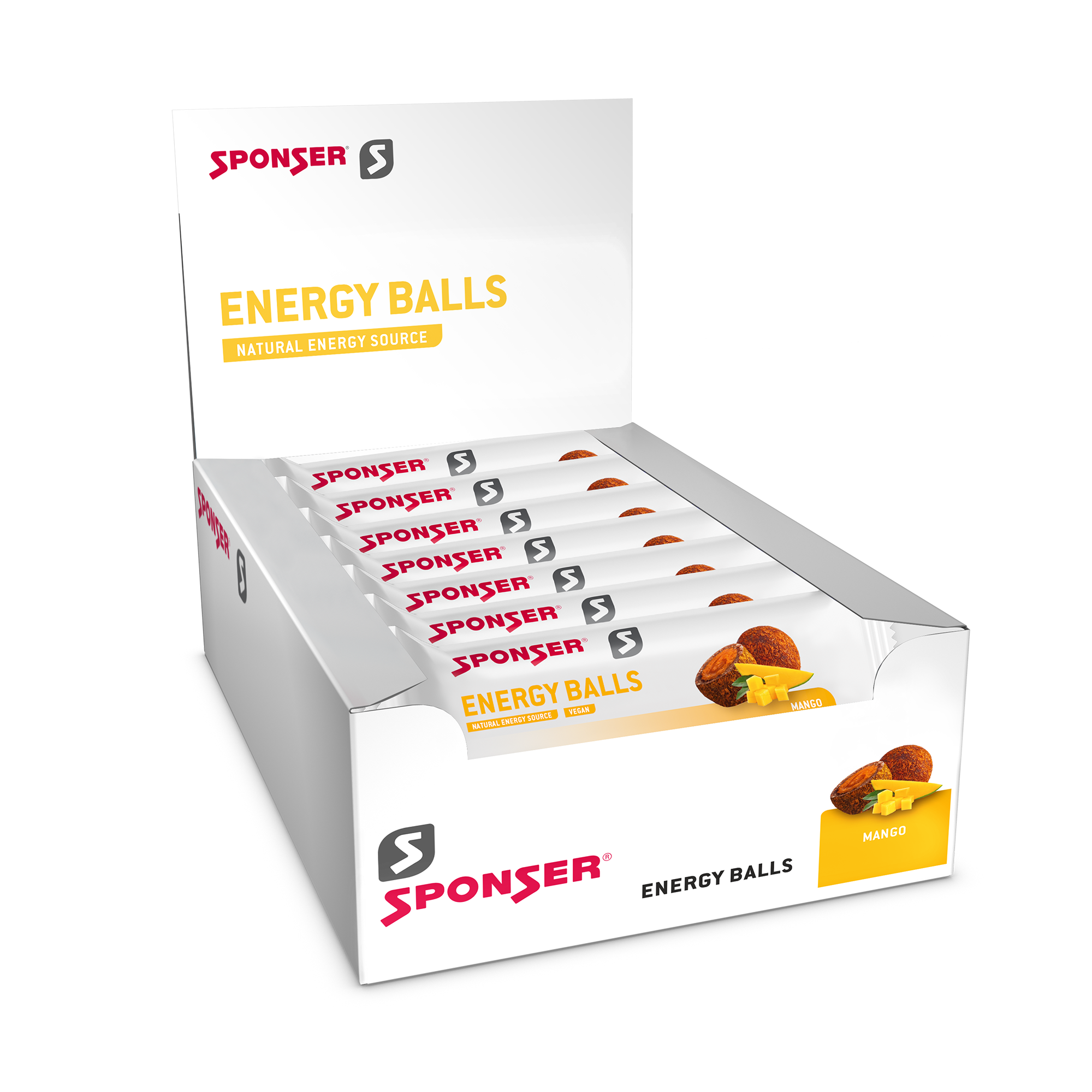 Sponser Energy Balls Display 18 x 45 g Mango | Ski + Sport Achermann AG