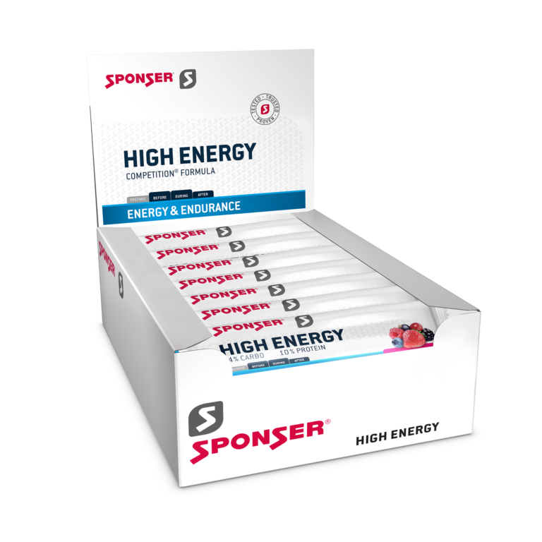 Sponser High Energy Bar Display 30 x 45 g berry | Ski + Sport Achermann AG