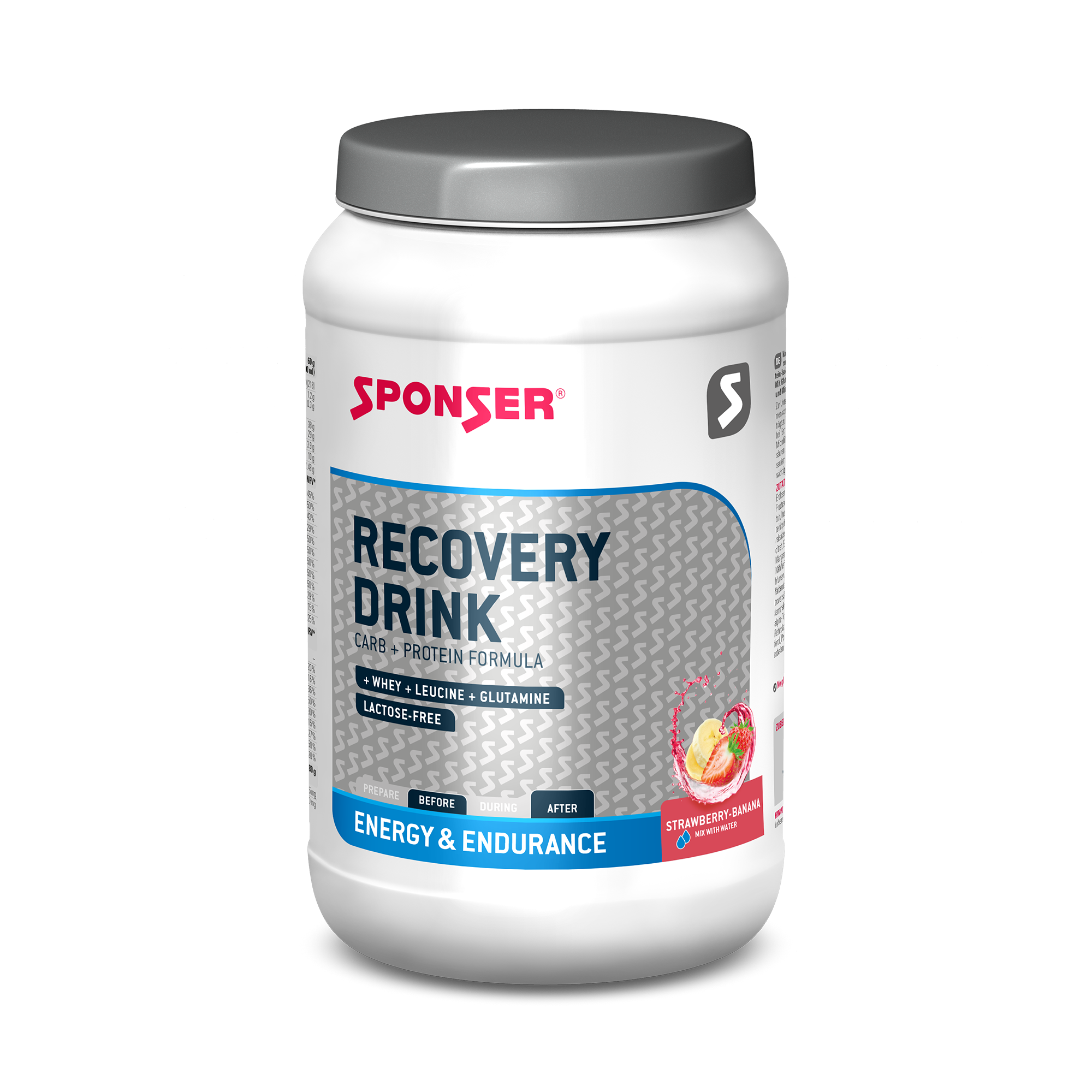 Sponser Recovery Drink Dose 1200 g Strawberry Banana | Ski + Sport ...