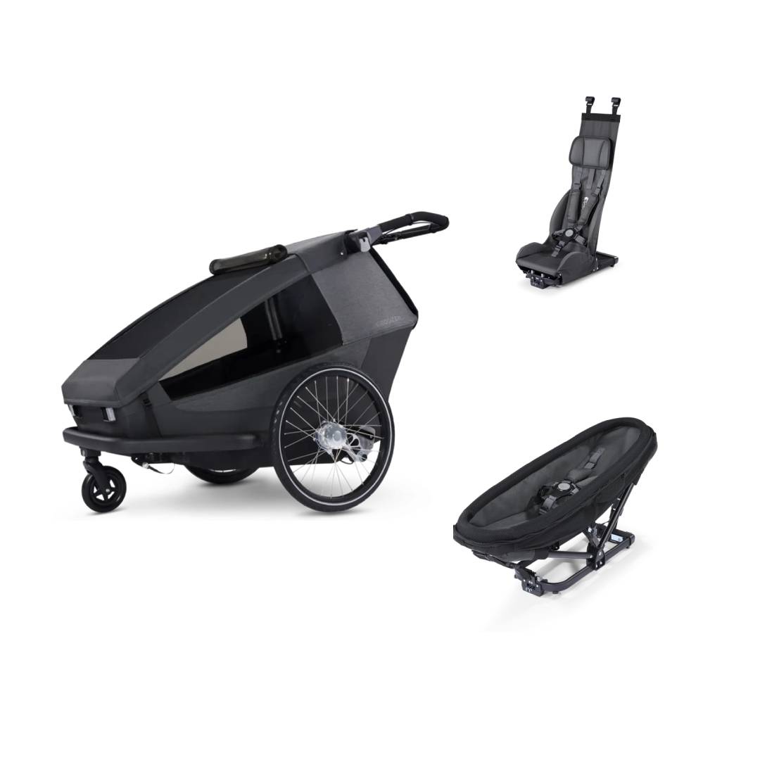 Croozer KID YUUNA Anhänger Family Bundle moonlight black | Ski + Sport Achermann AG